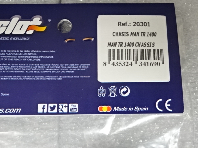FLY 1/32 ｽﾛｯﾄｶｰﾊﾟｰﾂ 20301 FLY MAN TR1400 トラック用 純正スペアシャシー FLYトラックの達人なら持ってなきゃ～！！ - NASCAR・スロットカー ...
