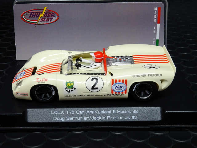 Thunder Slot 1/32 ｽﾛｯﾄｶｰ CA00209-SW Lola T70 #2/Doug Serrurier & Jackie Pretorius. Can-Am ...