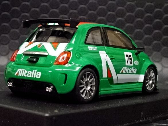 NSR 1/32 ｽﾛｯﾄｶｰ 0102 FIAT 500 ABARTH #78 "Alitalia" --Green-- アリタリアカラーが ...