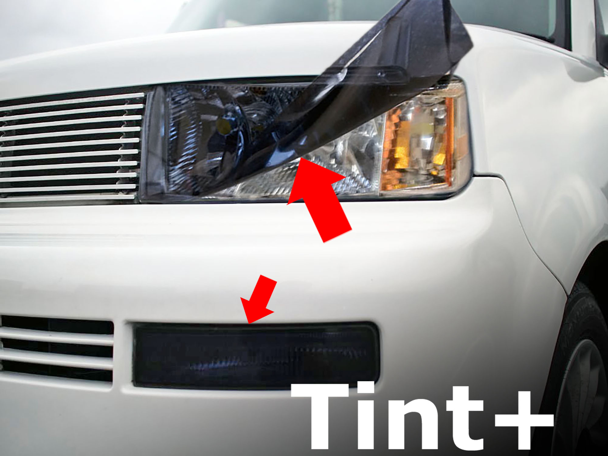 Tint+ トヨタ bB NCP30/NCP31/NCP35 ヘッドライト 用 Type2 (スモーク) ＊受注 - DCP STORE