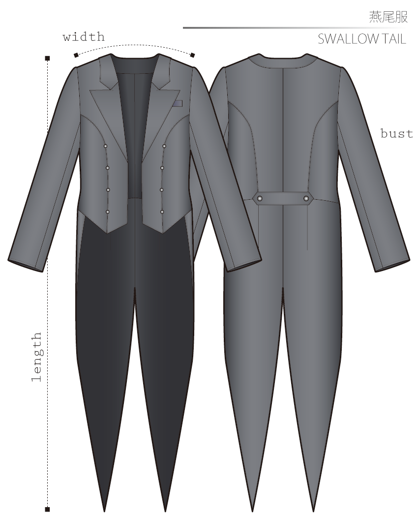 Swallowtail Ladies'-LL size [A4 paper download pattern] - DRCOS