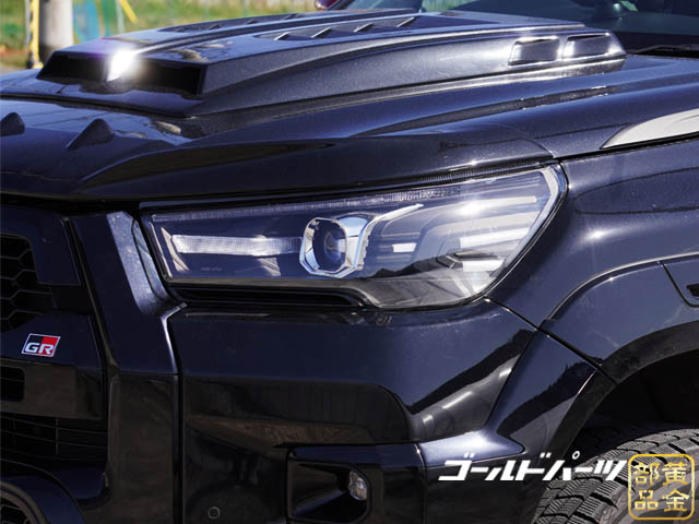 日本光軸モデル GUN125 ハイラックス後期用 ファイバーLEDヘッドライト オープニングアクション機能搭載モデル LEDテールと一緒に - GOLD PARTS