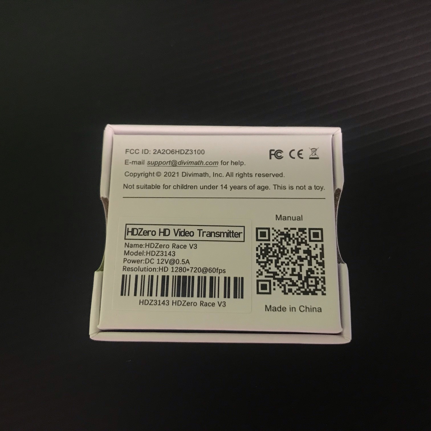 HD Zero Race V3 VTX HDZ3143 - GOLD STONE PRODUCTS