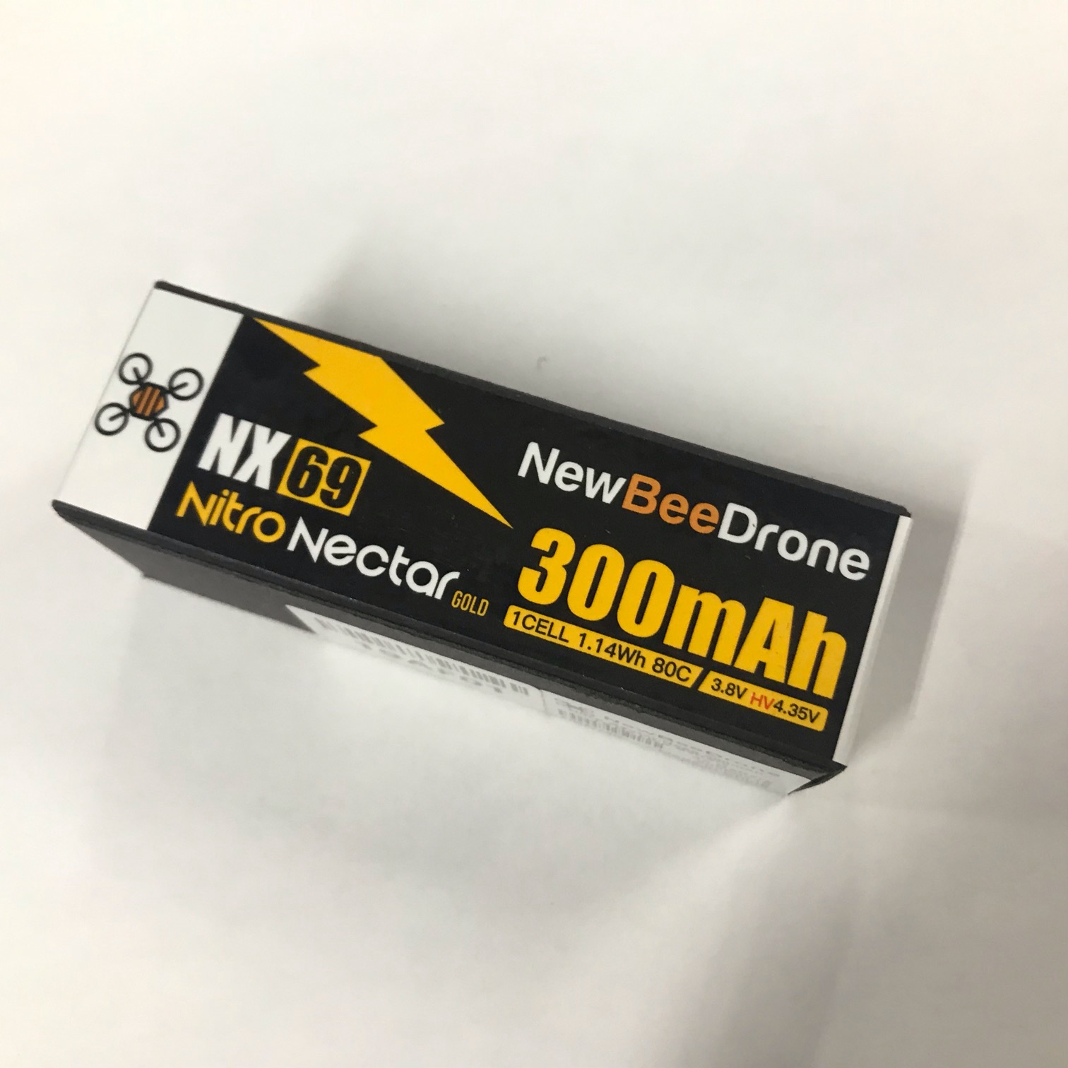 NEWBEE DRONE Nitro Nectar NX69 300mAh 1S 80C HV LiPo Battery ...