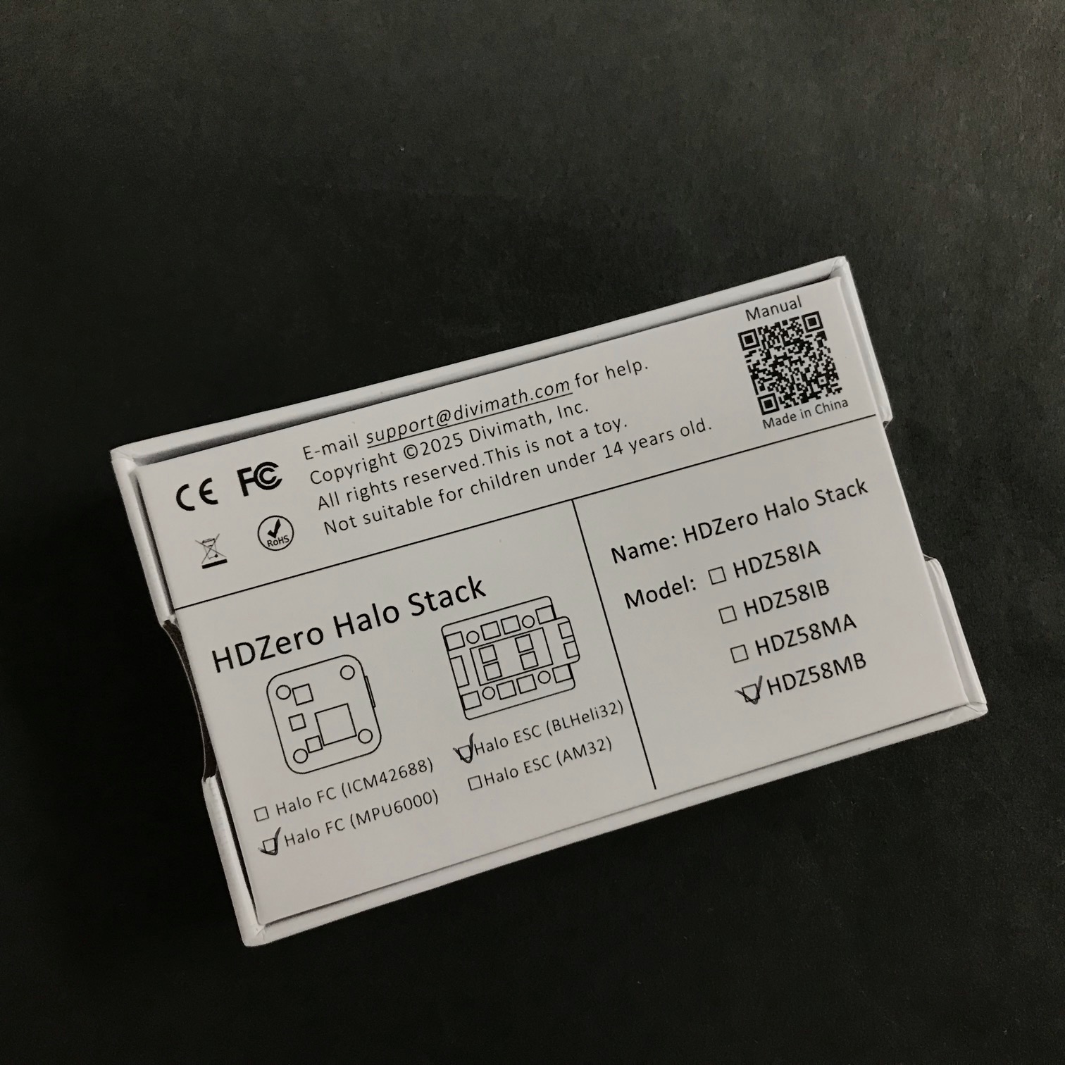 HDZero Halo Stack MPU+BLHELLI32 HDZ58MB - GOLD STONE PRODUCTS