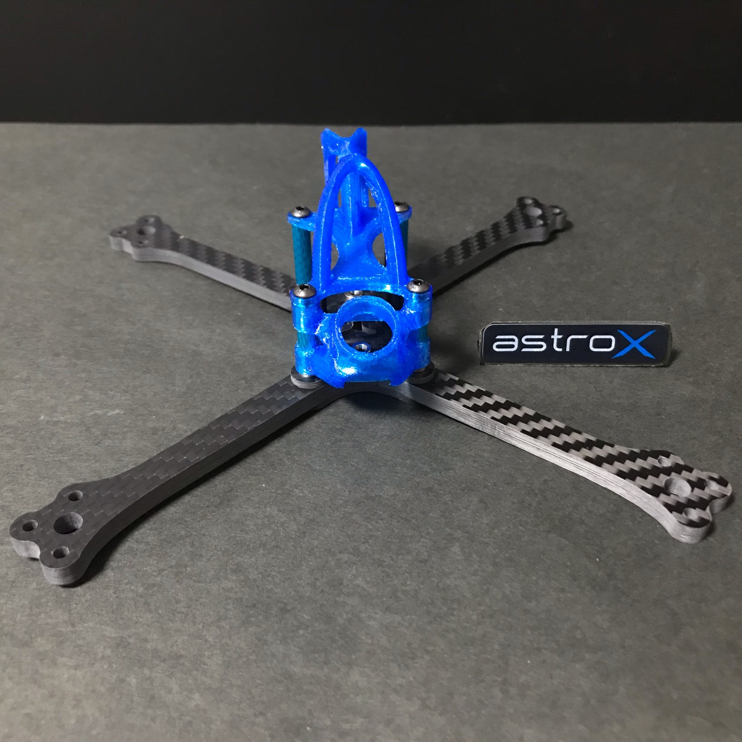 AstroX JAPAN Strider X RACINGフレ-ム BLUE カメラマウント50° - GOLD STONE PRODUCTS