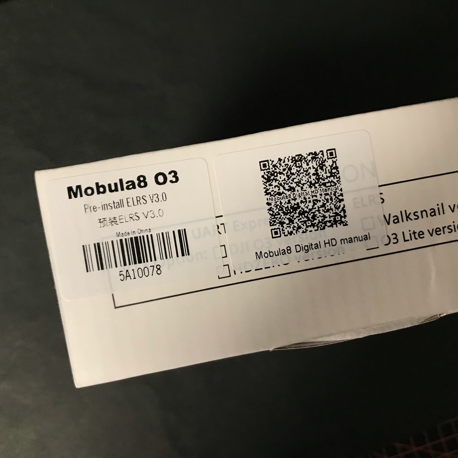 HAPPY MODEL MOBULA8 HD DJI O3 - GOLD STONE PRODUCTS