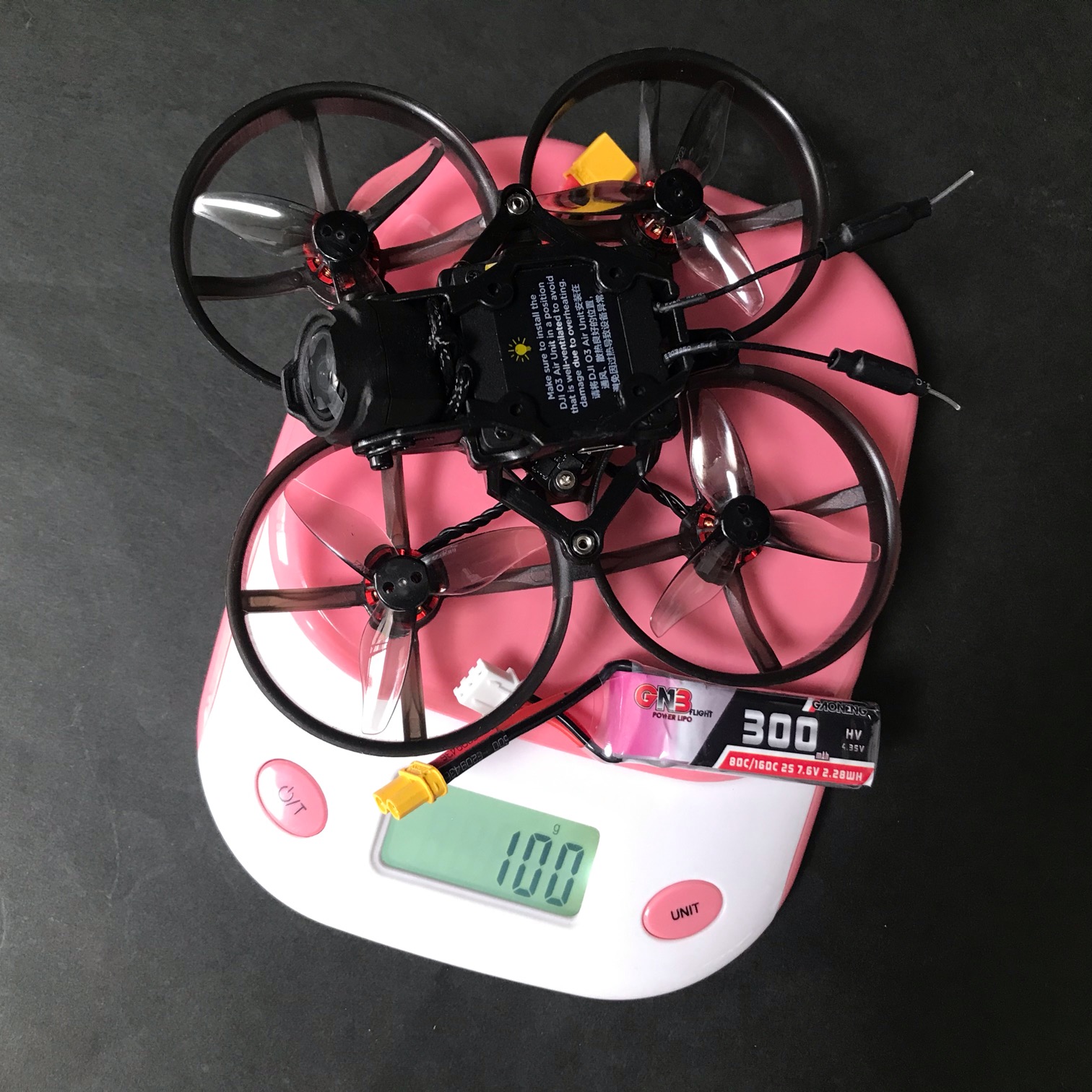 HAPPY MODEL MOBULA8 HD DJI O3 - GOLD STONE PRODUCTS