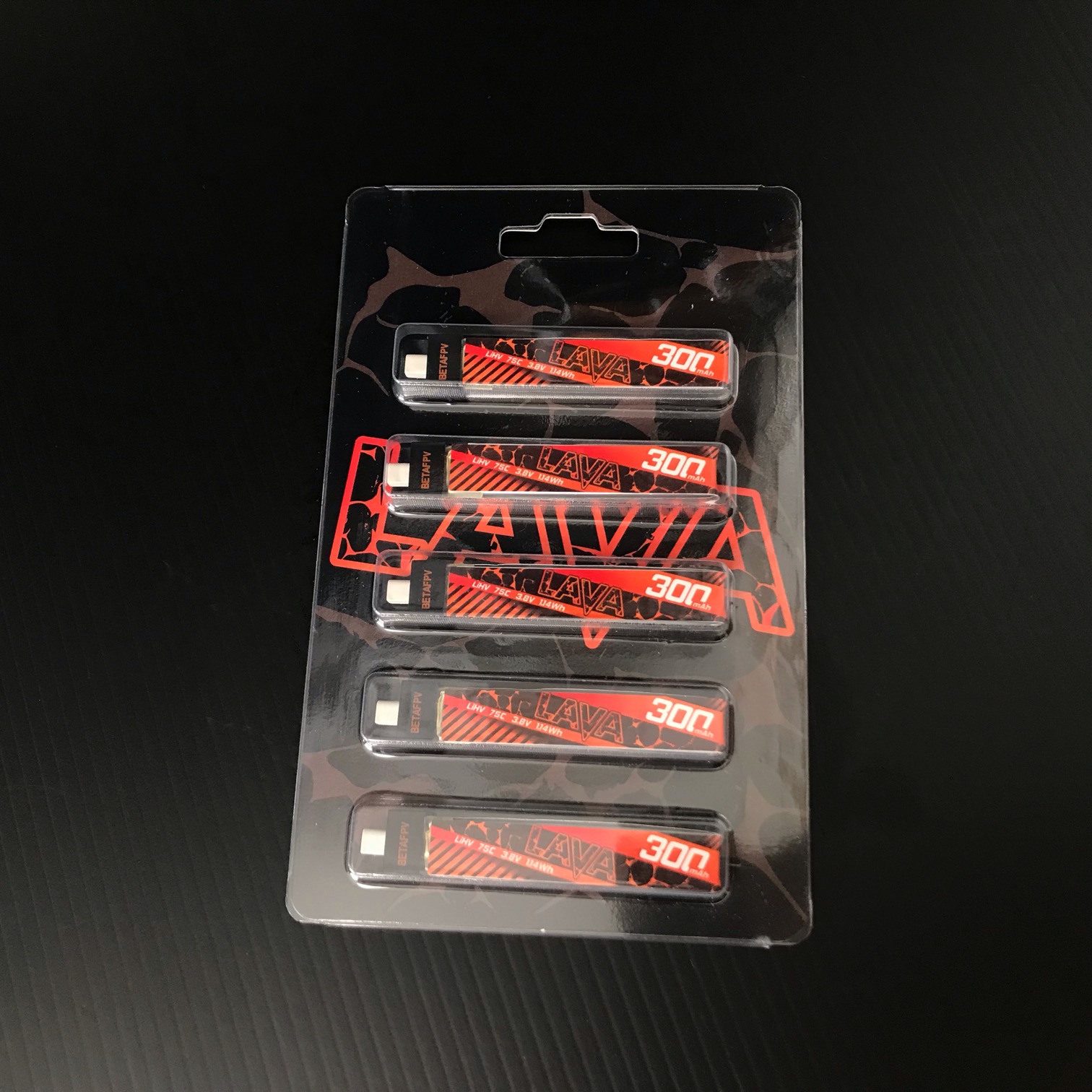 BETAFPV LAVA 1S 300mAh BT 5Pcs - GOLD STONE PRODUCTS