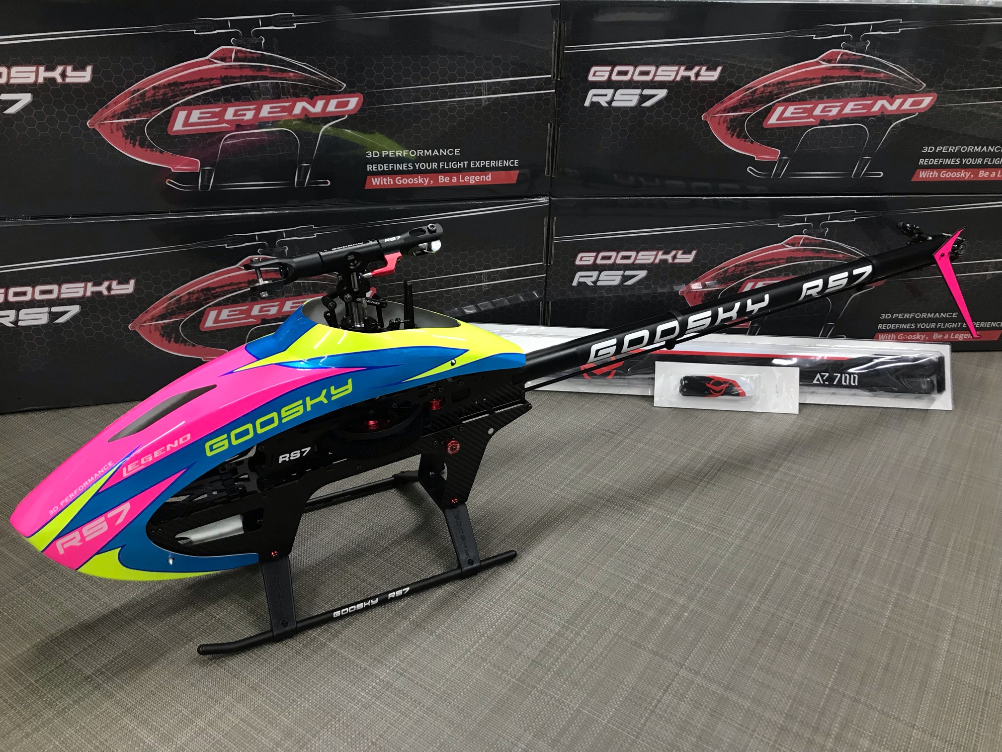 GOOSKY RS7 With Main Blade&Tail Blade付属GOOSKY RS7 PINK - GOLD STONE ...