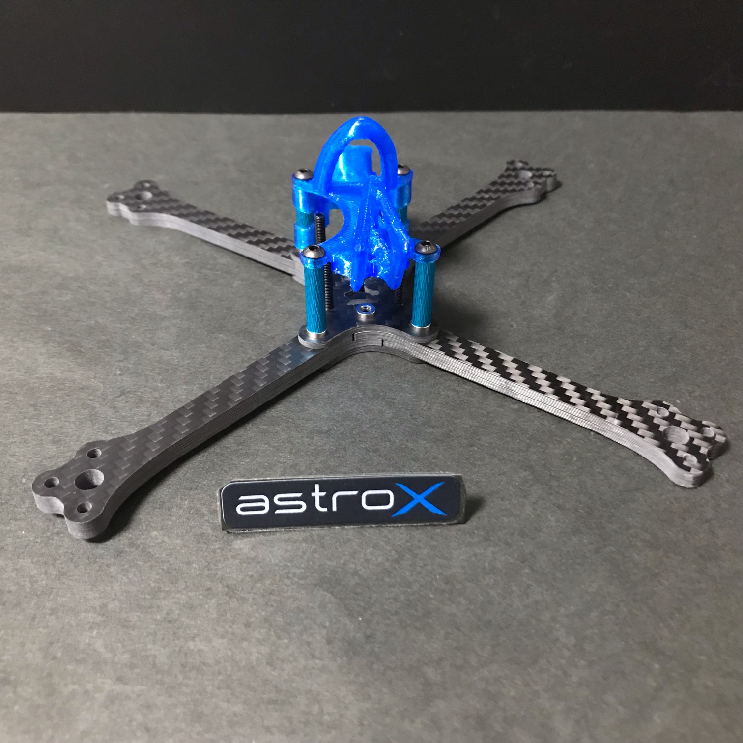 AstroX JAPAN Strider X RACINGフレ-ム BLUE カメラマウント50° - GOLD STONE PRODUCTS