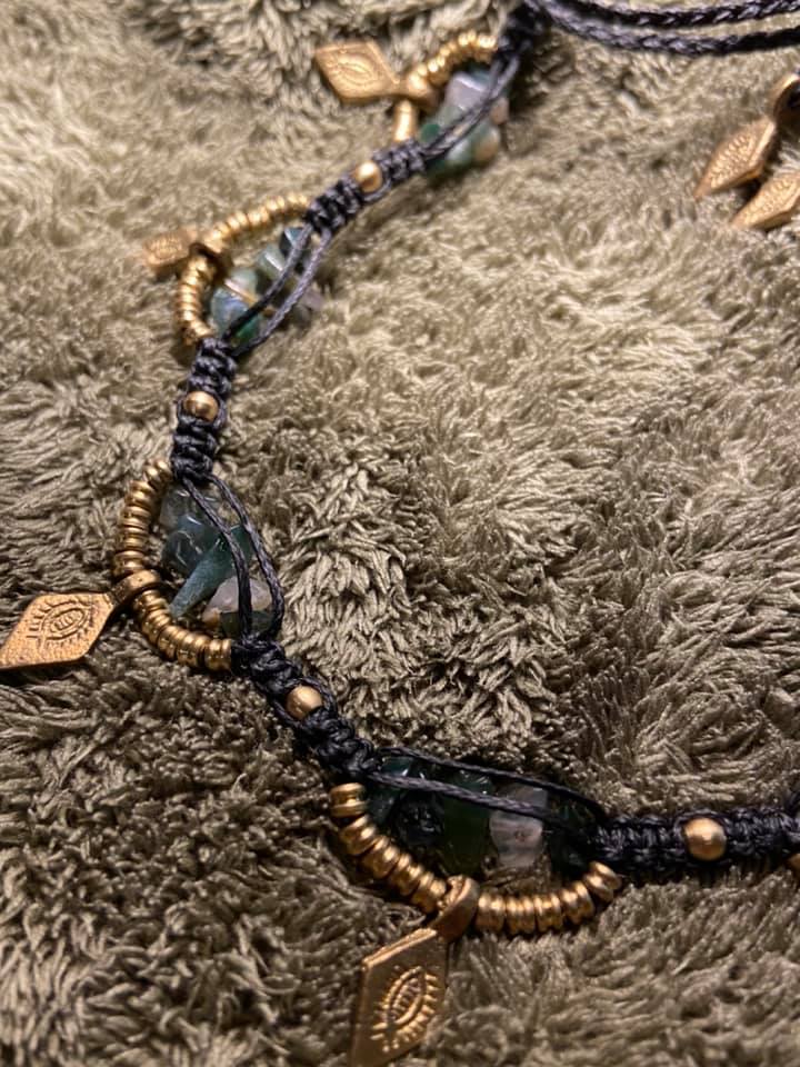 Malachite Tribal Necklace - MixEthnicJamanese