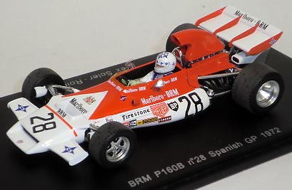 S1741 BRM P160B 1972年スペインGP（No.28/Alex Soler Roig） - ミニカーショップ ポケットガレージ