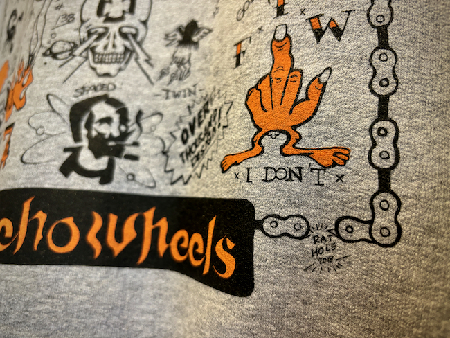 BIKER INK - CREWNECK SWEAT (H.Gray) - - THE WORLD ONLINE STORE