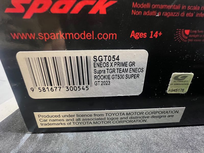 SGT054 スパーク Spark1/43 エネオス X プライム トヨタ スープラ スーパーGT 2023 GT500 No.14 大嶋和也 ...