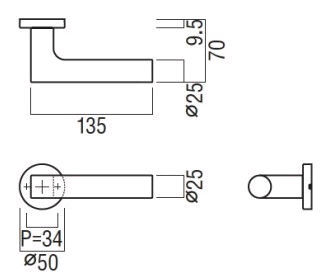 UNION UL1008-001 アルミ シルキーホワイトペイント - LOCKS UNION ユニオン社製品通信販売 レバーハンドル Ver.