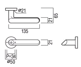 UNION UL401-003 ステンレス ブラスト - LOCKS UNION ユニオン社製品通信販売 レバーハンドル 建具金物 Ver.