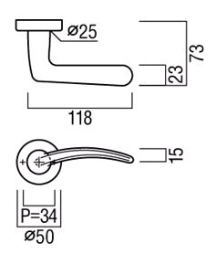 UNION UL404-004 ステンレス ヘアライン - LOCKS UNION ユニオン社製品通信販売 レバーハンドル 建具金物 Ver.