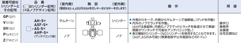 GOAL P-AS-5 Y BS64mm DT33～42mm 11S キー3本付属 玄関錠 - LOCKS GOAL ゴール社製品通信販売 一般錠 Ver.