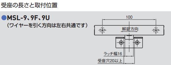 GOAL ゴール MSL-9 外開き用 - LOCKS GOAL ゴール社製品通信販売 電気錠 Ver.