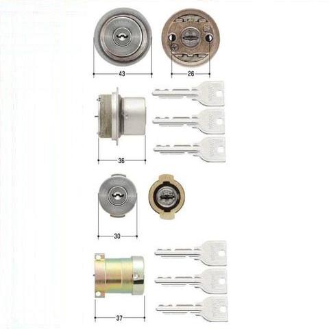 美和ロック U9 CY TE0 DA75 シリンダー(2個同一) 仕上ST KEY6 - ロックス 美和ロック社製品通信販売 一般錠Ver.