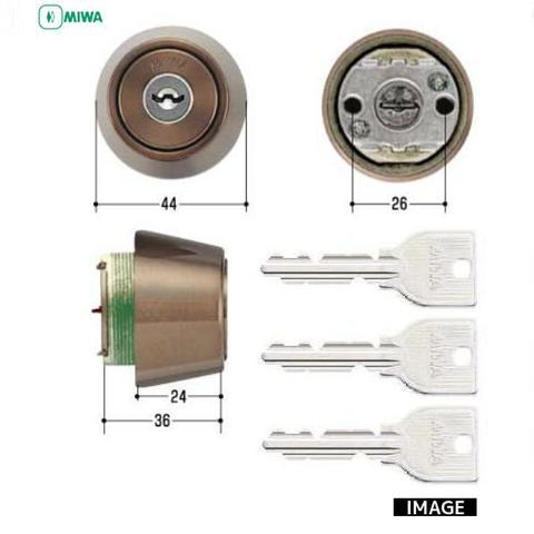 美和ロック U9 TE24.CY DT28～36 仕上 CB キー3本付属 - LOCKS 美和ロック社製品通信販売 一般錠Ver.