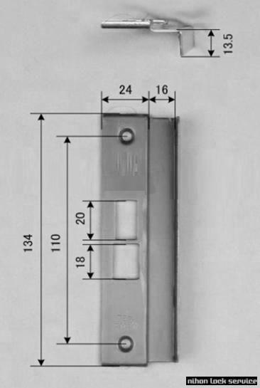【楽天1位】 MIWA 美和ロック 145HM.FTL L型段付きフロント ST シルバー kids-nurie.com