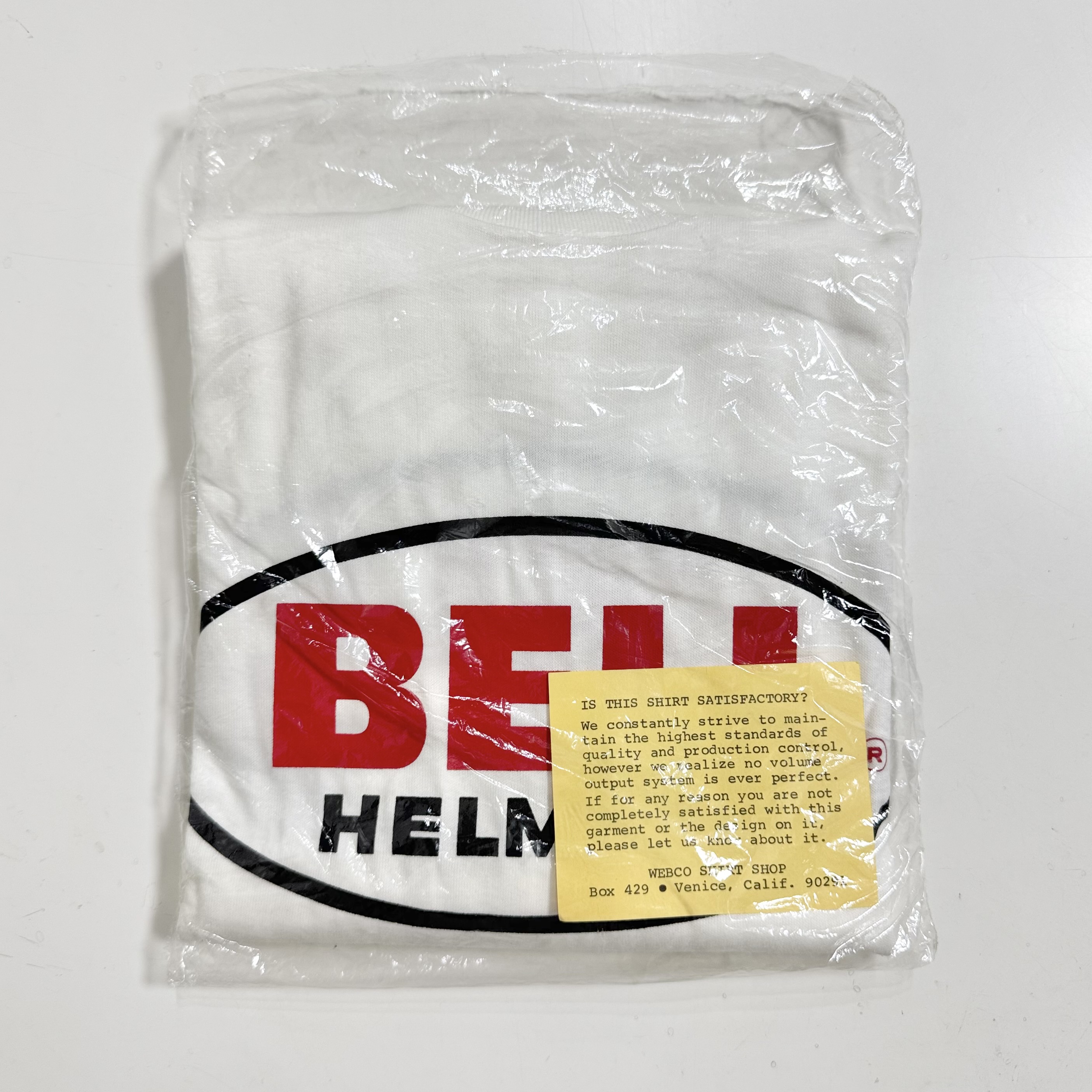 80s BELL HELMETS DEAD STOCK PRINT Tee. - 古着屋【True vintage】ヴィンテージ古着の通販ショップ