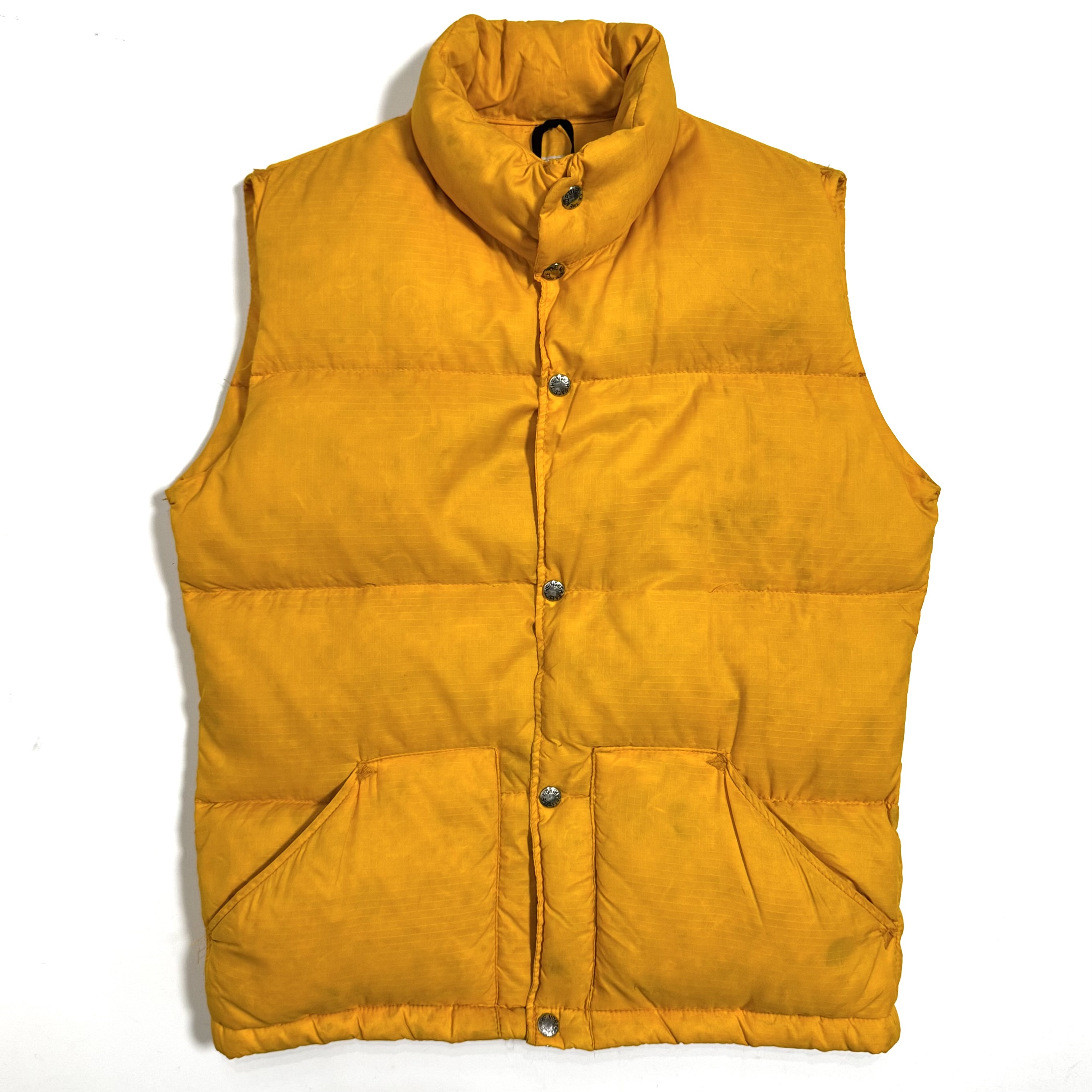70s~ THE NORTH FACE "YELLOW" DOWN VEST size S - 古着屋【True vintage】ヴィンテージ ...