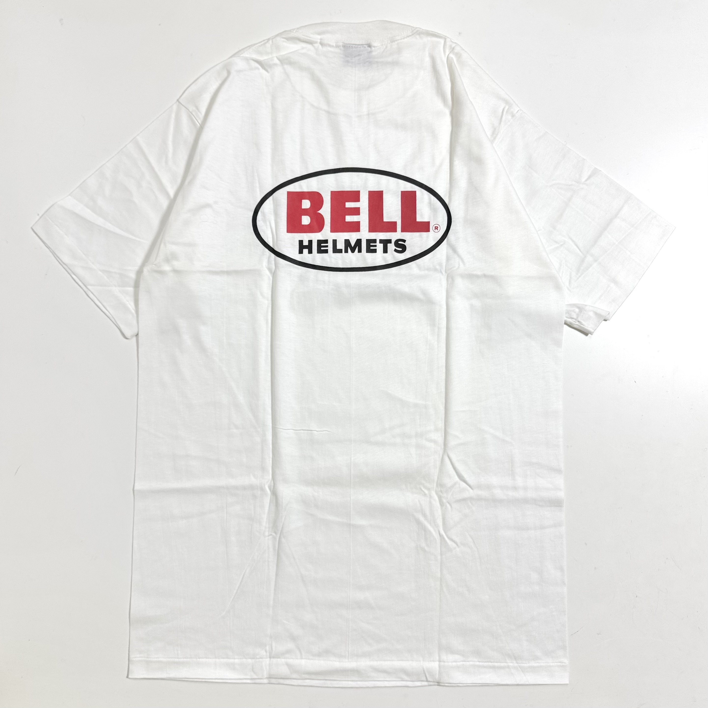 80s BELL HELMETS DEAD STOCK PRINT Tee. - 古着屋【True vintage】ヴィンテージ古着の通販ショップ
