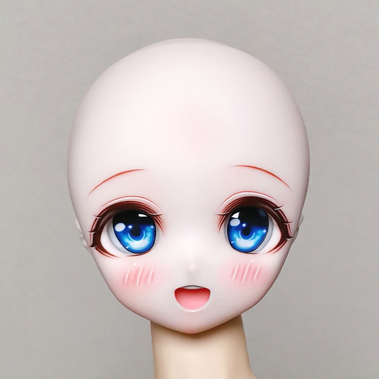 DDH-01 カスタムヘッド セミホワイト肌＋カボションアイ2種 - 月飼い