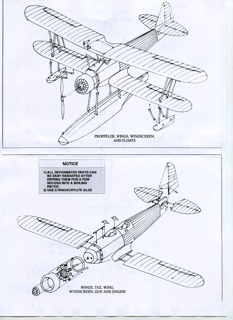 コロジー B61 1/72 中島 九五式水上偵察機 [E8N1] - ホビーショップ ウイングレット